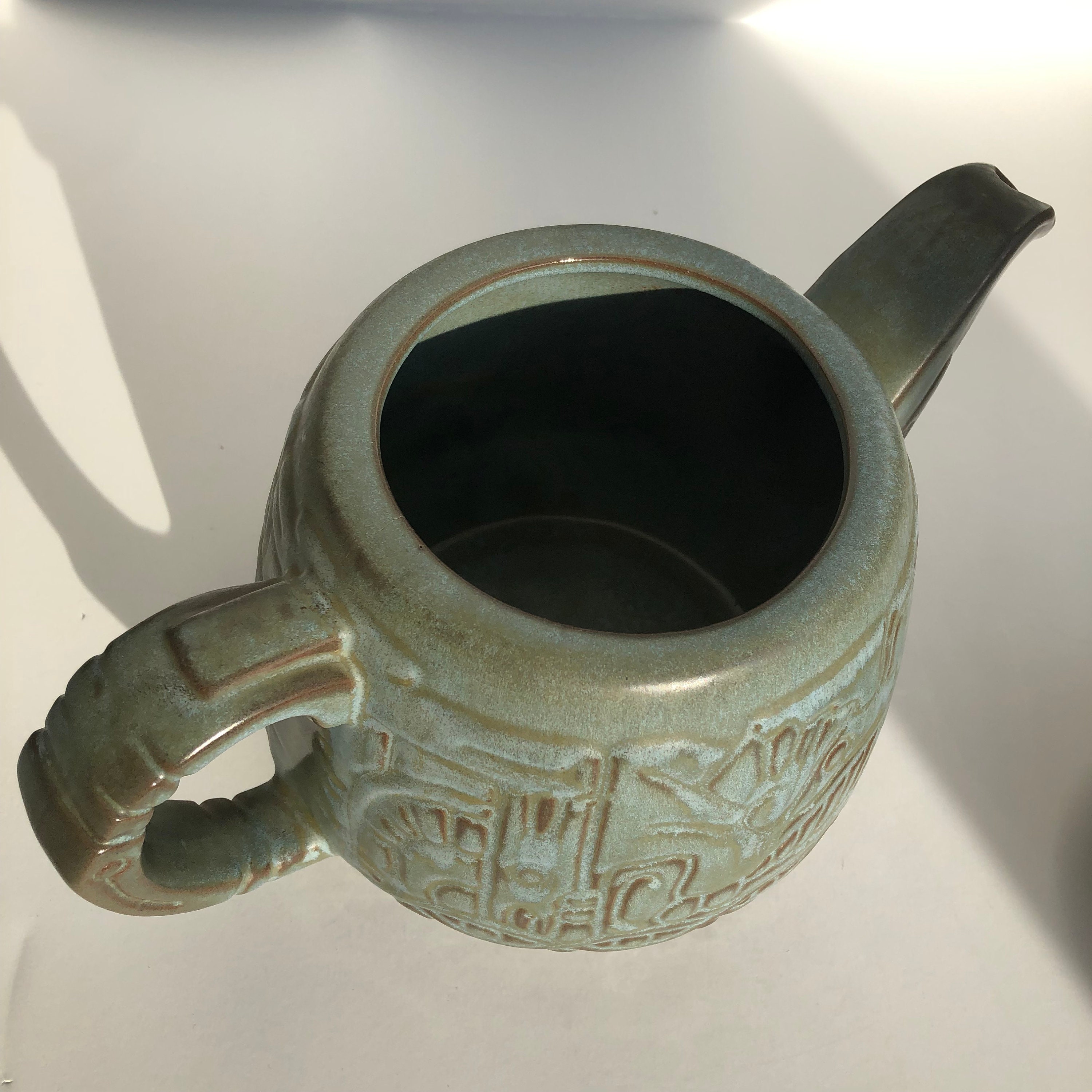 Frankoma Mayan Aztec Tea Pot 7 - Etsy