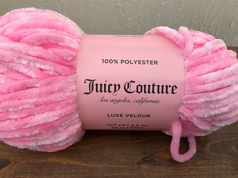 Juicy Couture Luxe Velour Yarn - Etsy