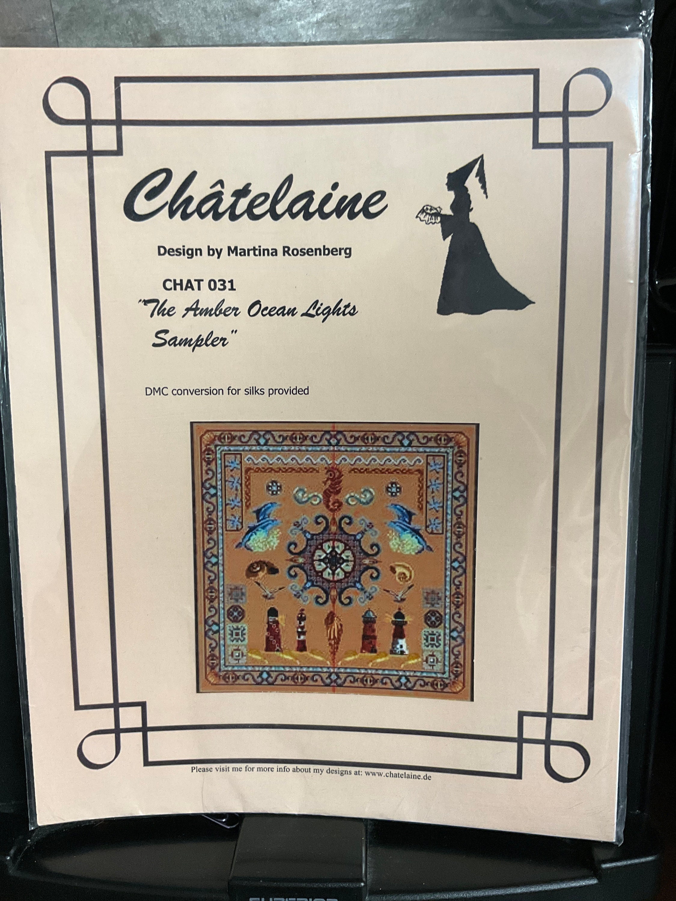 The Amber Ocean Lights Sampler Cross Stitch Pattern/chatelaine - Etsy