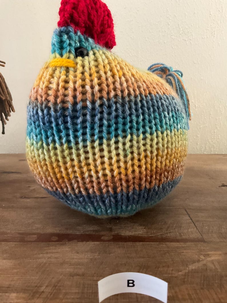 Knitted Chickens - Etsy