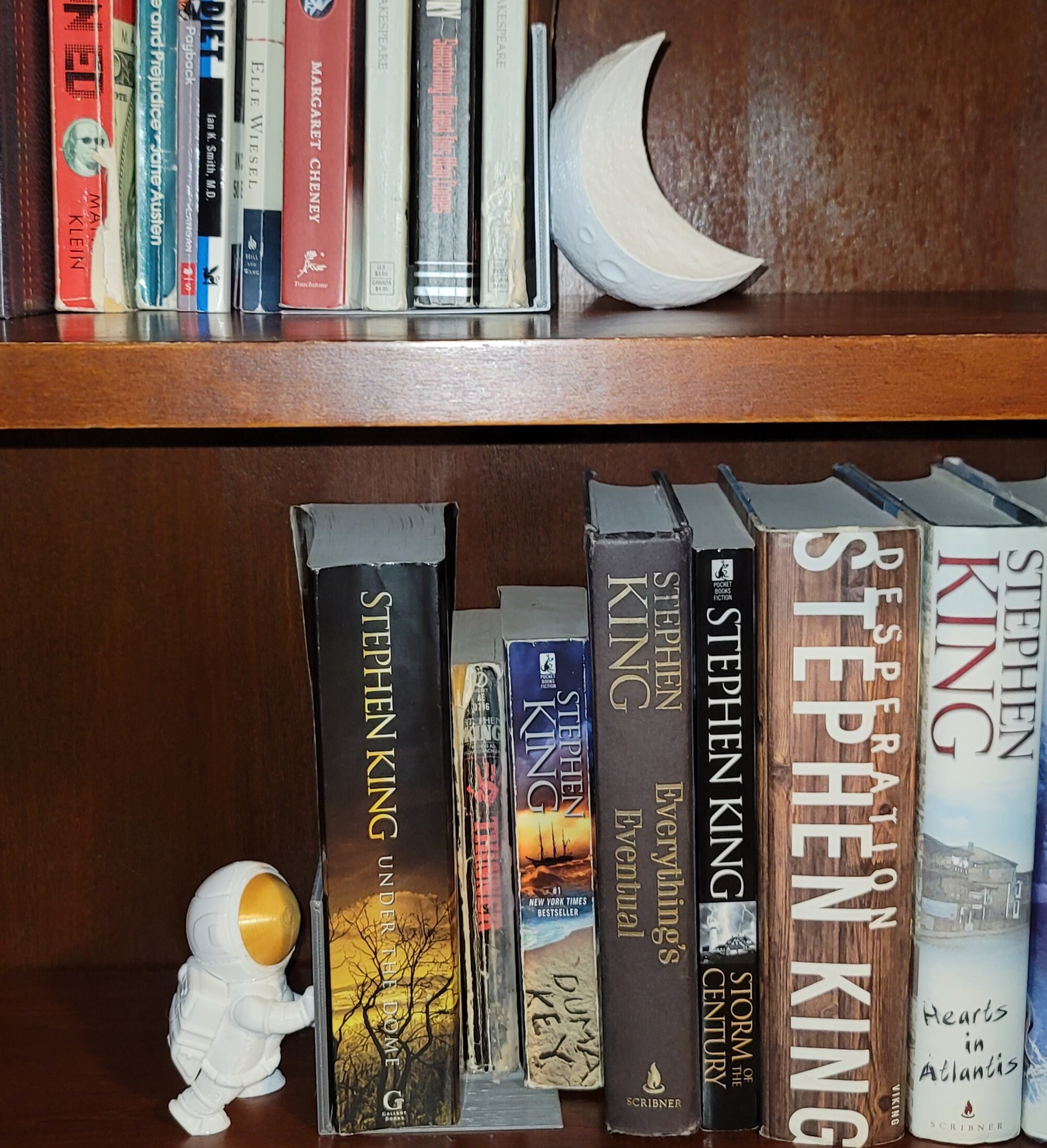 Astronaut and Moon Space Themed Bookend Set - Etsy