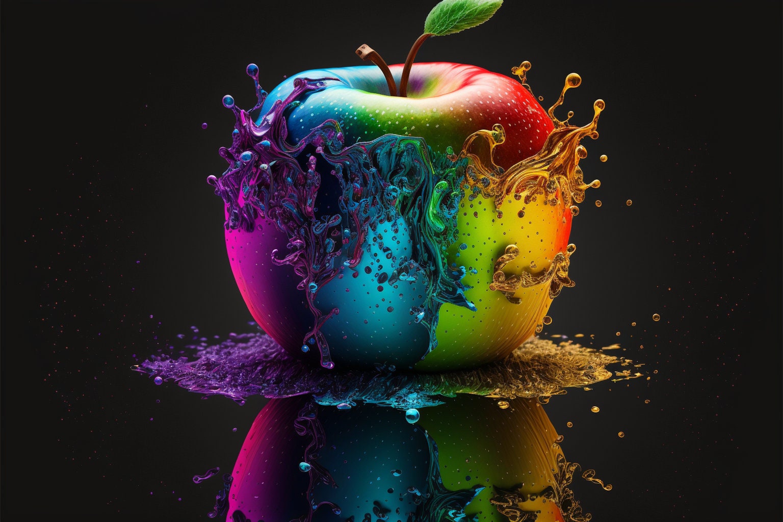 Metallic Apple Digital Download - Etsy