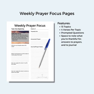 52-week Prayer Journal, Faith Journal, Printable, US Letter, A4 ...