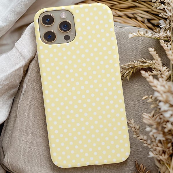 Yellow Polka Dots - Etsy