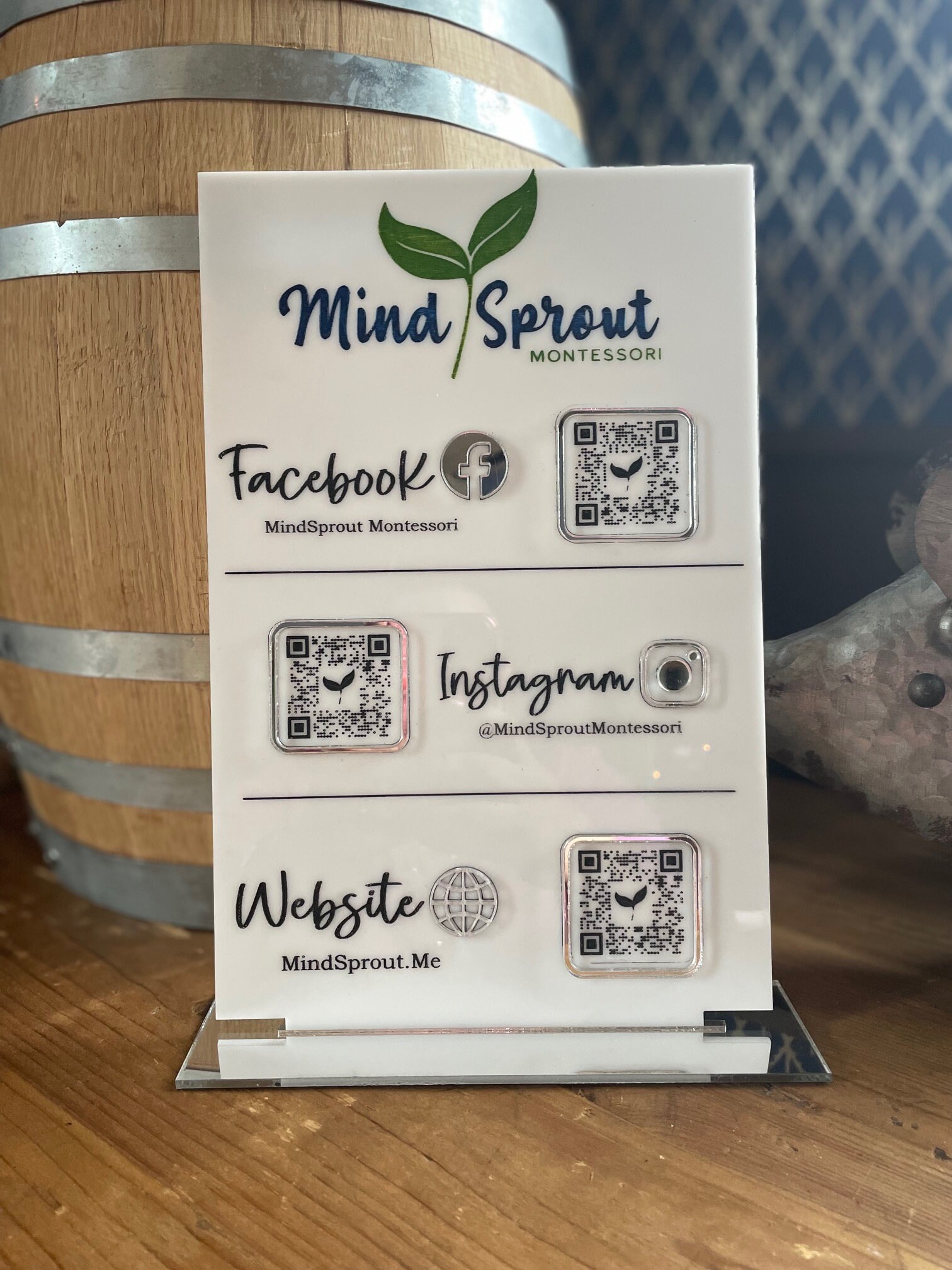 QR Code Sign Multi QR Codes Sign Vendor Sign Honeymoon Fund - Etsy