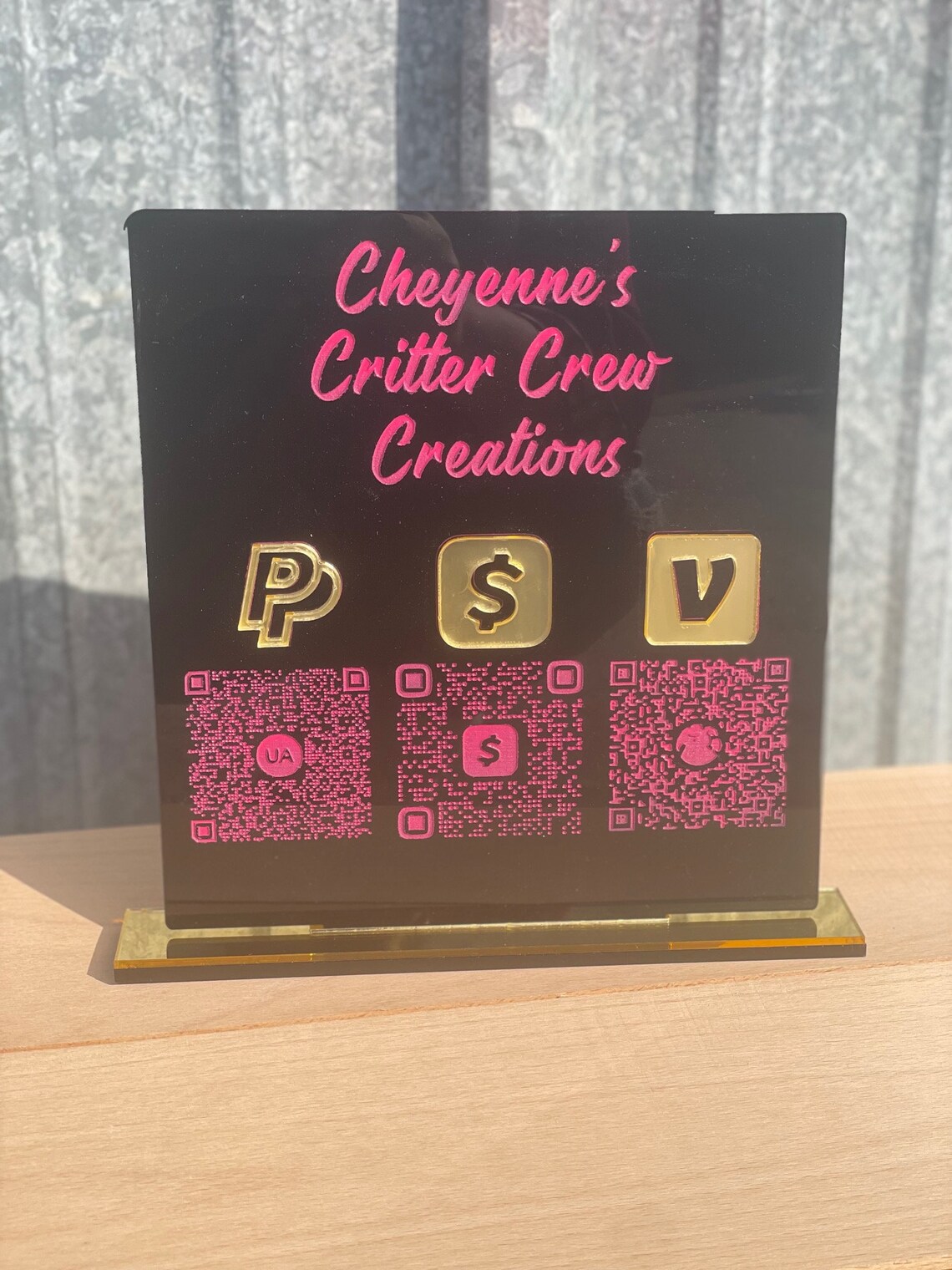 QR Code Sign Multi QR Codes Sign Vendor Sign Honeymoon Fund - Etsy