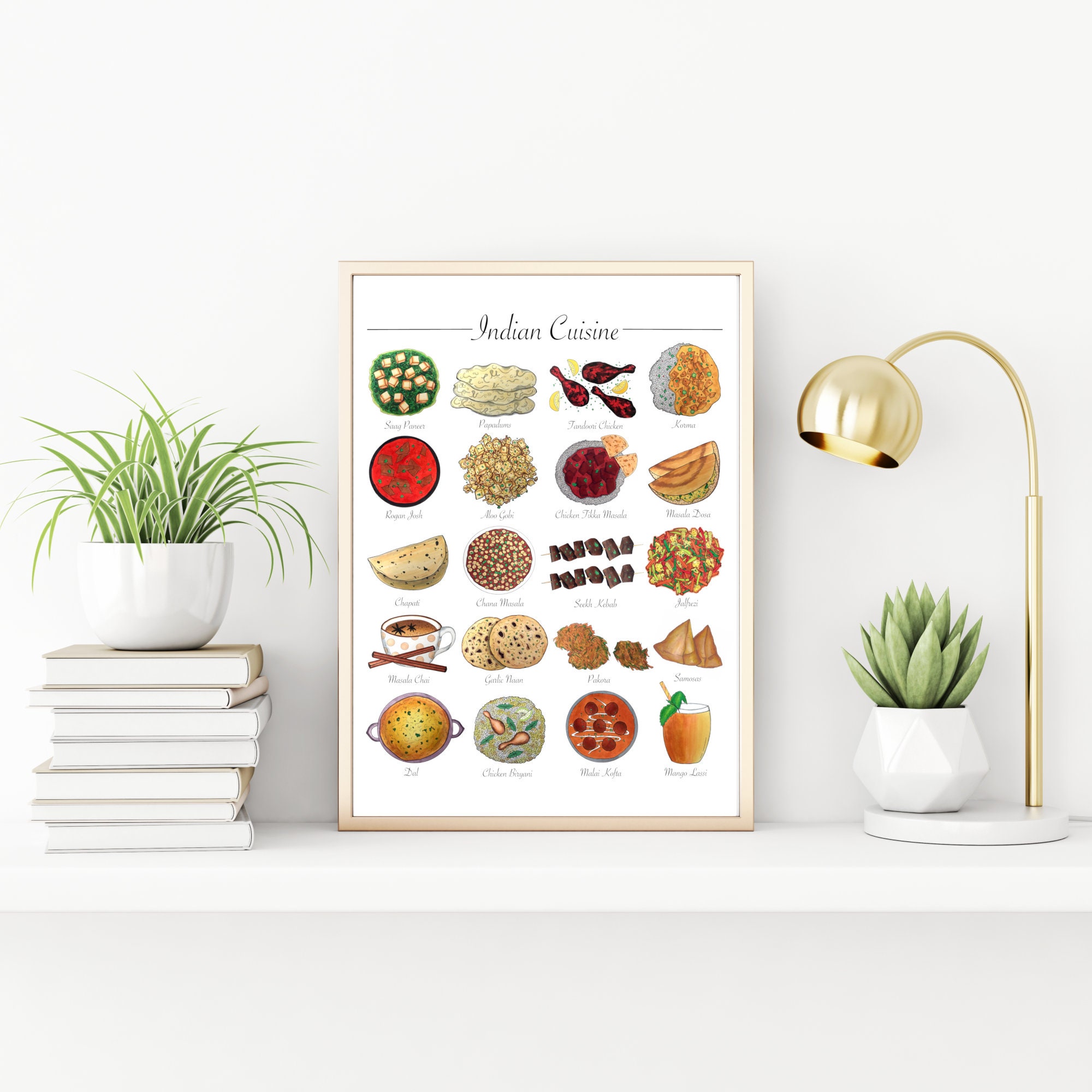 Indian Restaurant Cooking Food Cuisine Dishes | Home Decor Kitchen Wall ...