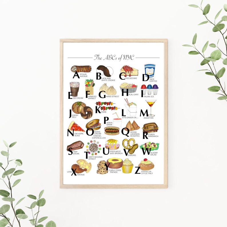 Abcs of NYC New York City Foods Cooking Dishes Cuisine | Decor Kitchen ...