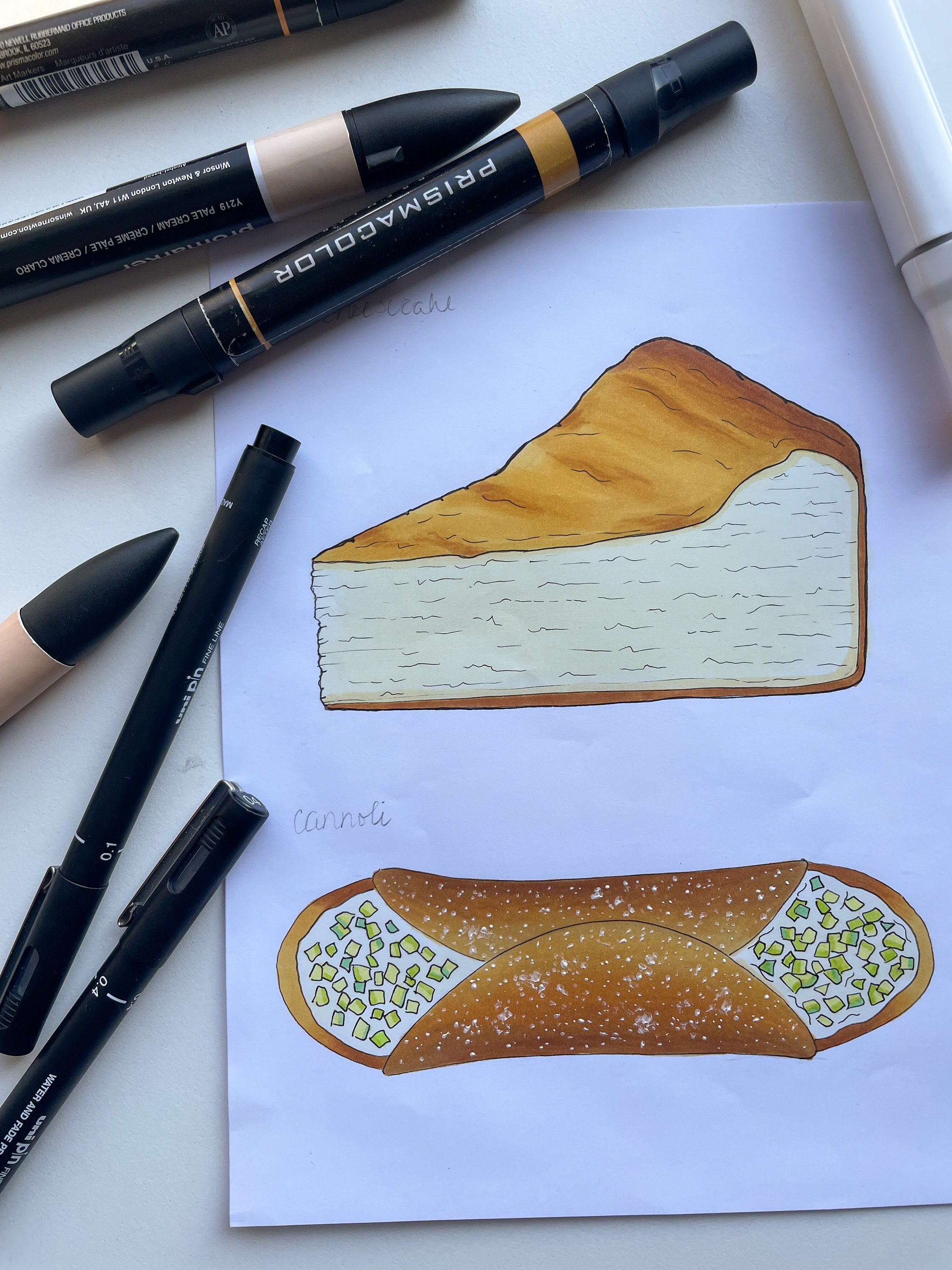 Italian Bakery Art Print Pasticceria Pastry Pastries Desserts | Home ...