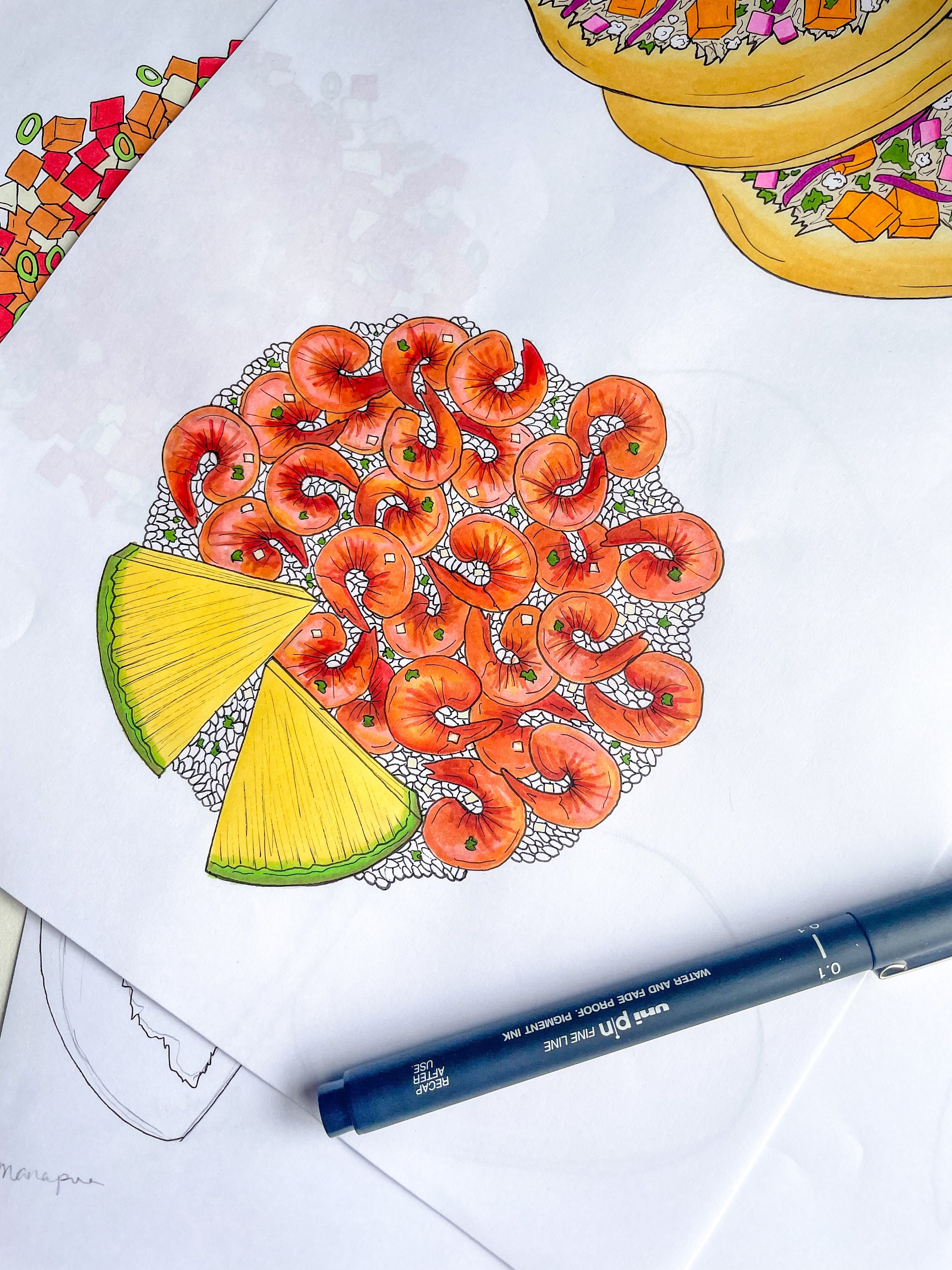 Foods of Hawaii Hawaiian Island Cuisine | Wall Art Print | Original ...