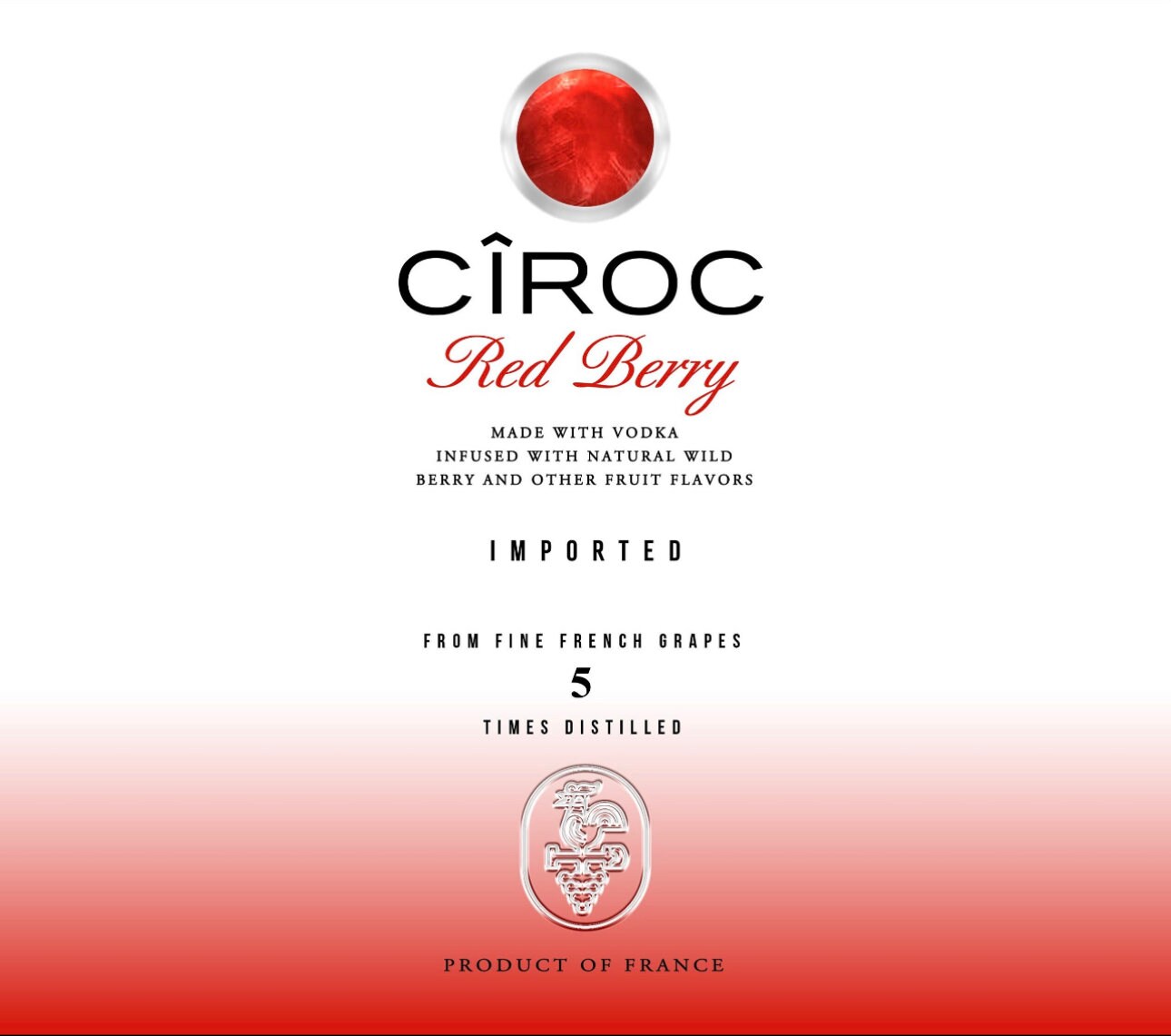 Ciroc Red Berry Label