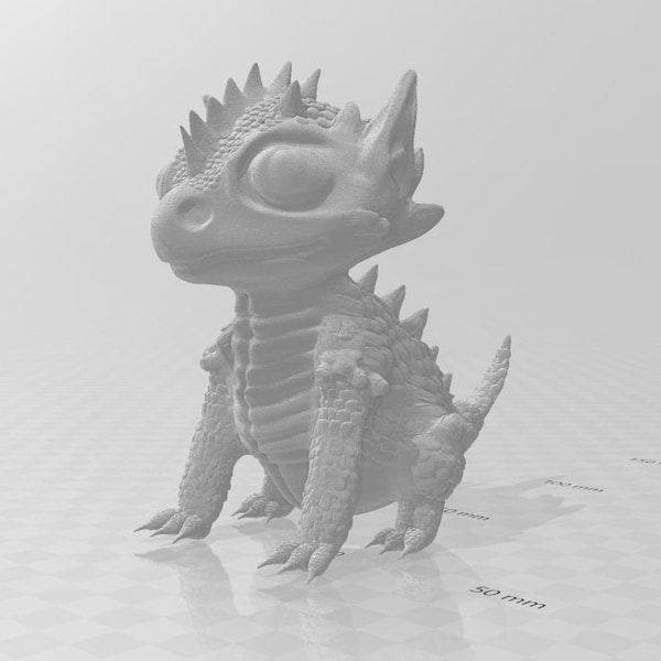 Baby Dragon Stl File - Etsy