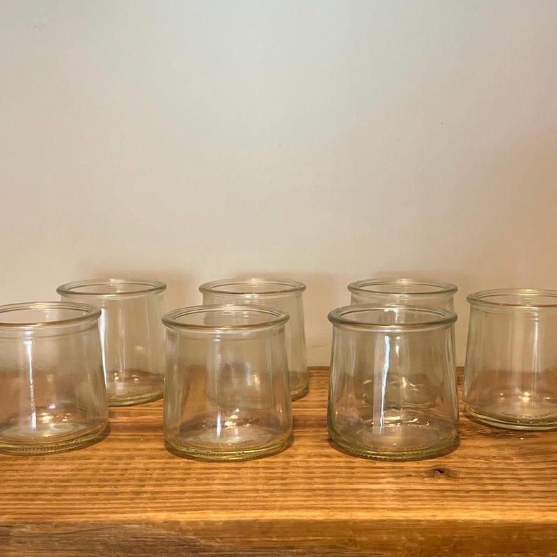 Small Recycled Glass Jars - Etsy