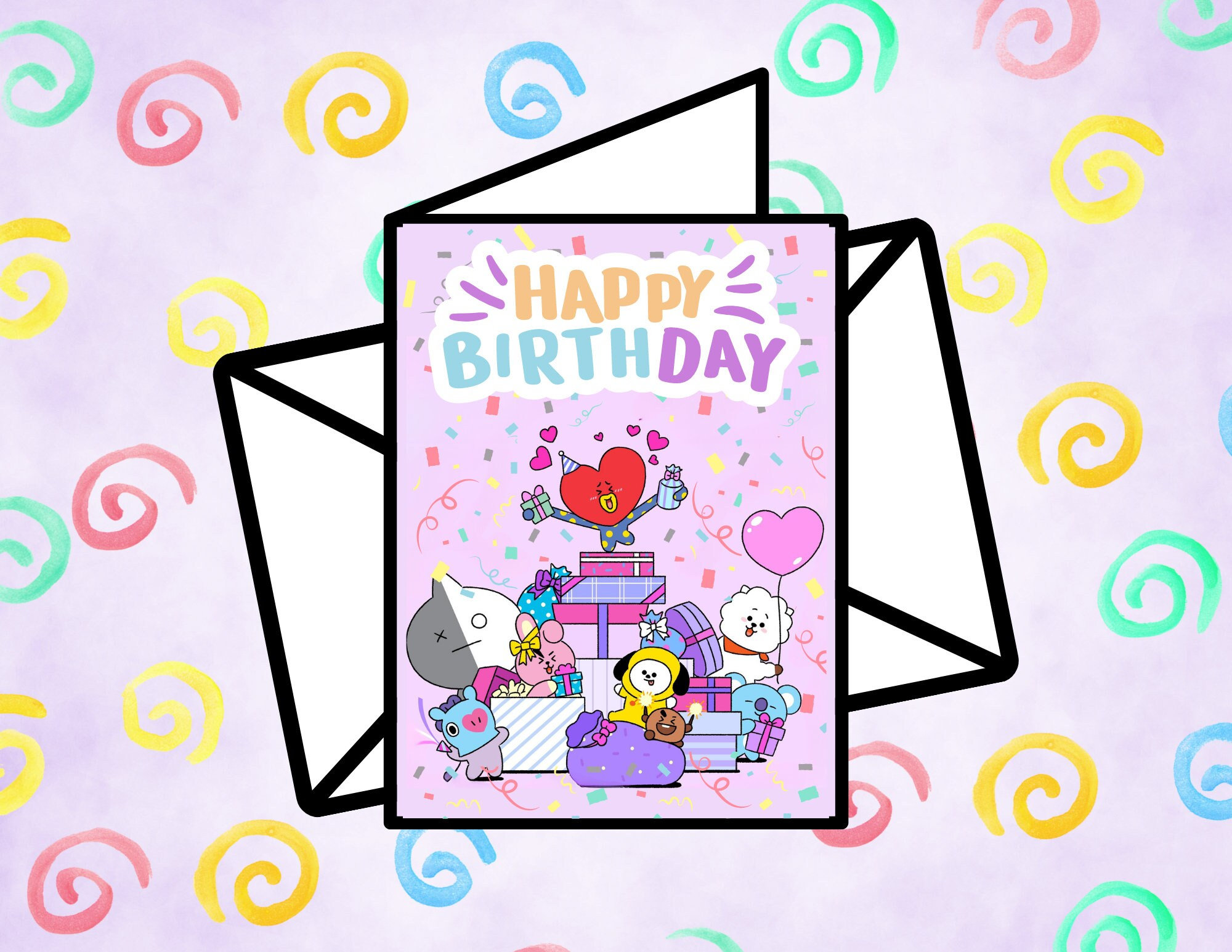 Happy Birthday Printable Card / Instant Download PDF - Etsy