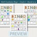 6th Grade Math Vocabulary Bingo Game - 30 Boards, Adjustable Difficulty ...