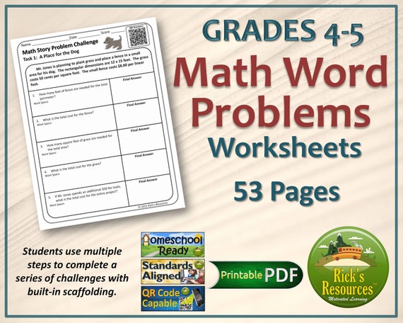 Math Word Problems Grade 5