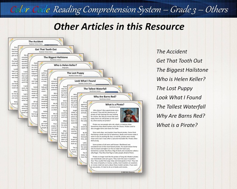 Reading Comprehension Coloring Text Evidence - 3rd Grade - Etsy