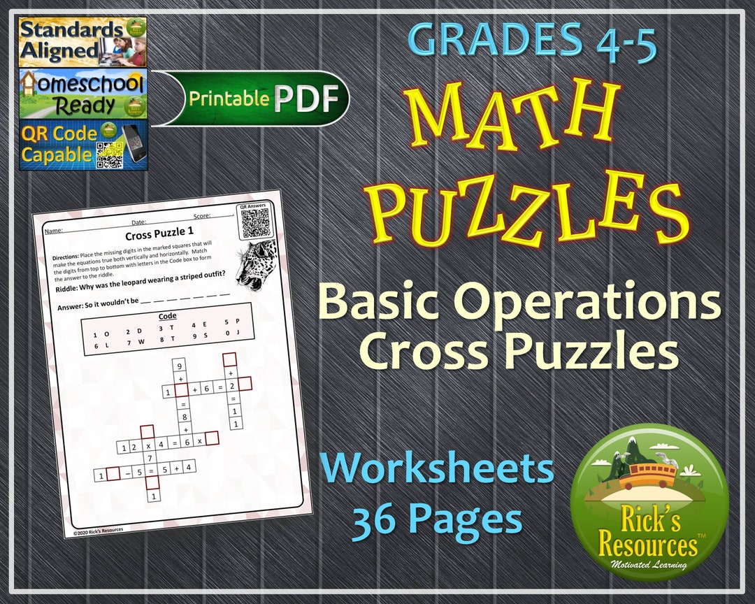 Basic Operations Cross Puzzles: A Fun and Challenging Way to Practice ...