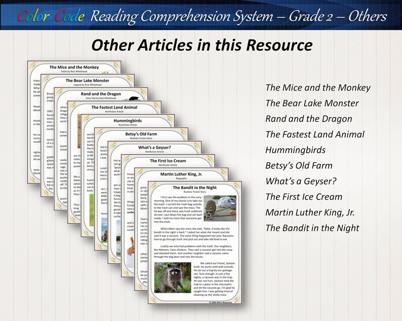 Reading Comprehension Coloring Text Evidence - 2nd Grade - Etsy