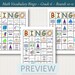 6th Grade Math Vocabulary Bingo Game - 30 Boards, Adjustable Difficulty ...