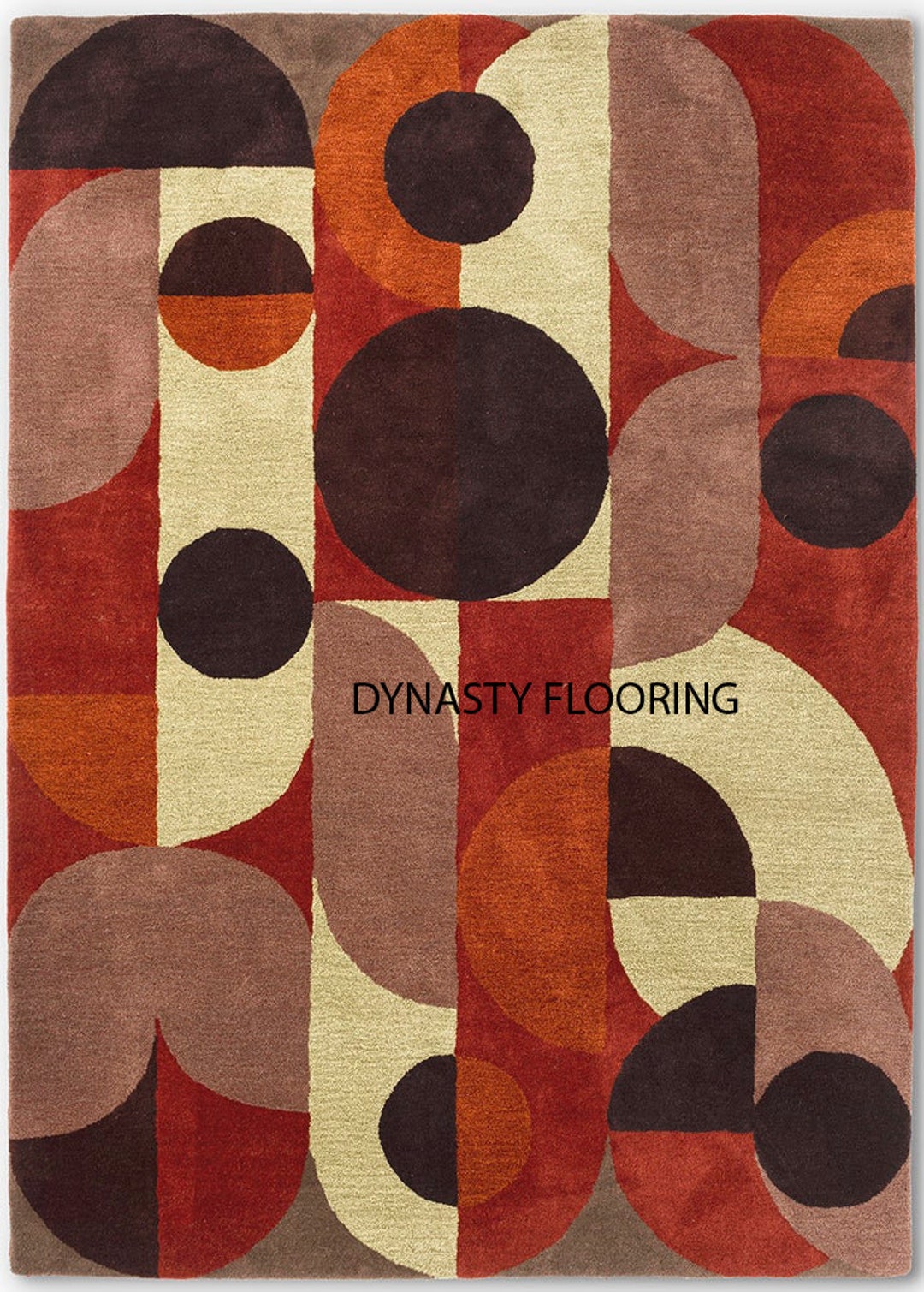 Cosmo Rug Red Green 100% Hand-tufted Wool Handmade Carpet - Etsy