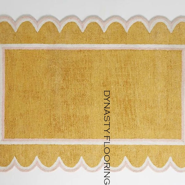 Scalloped Rug - Etsy