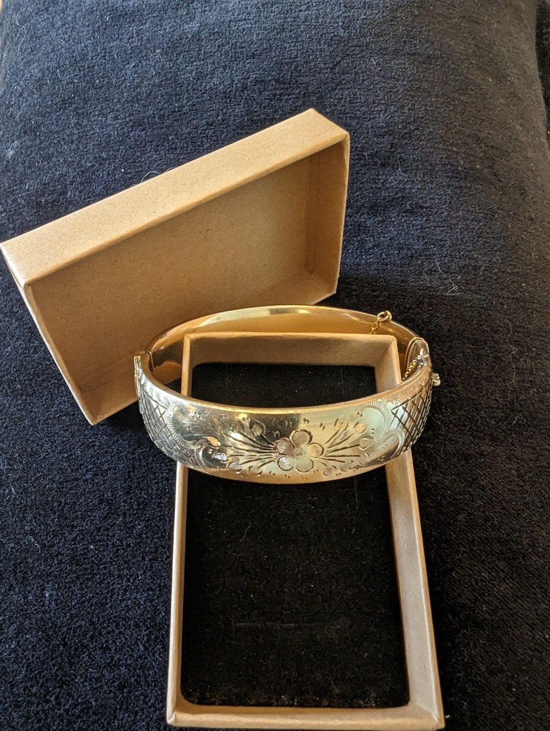 Vintage 1950s 9ct Gold Metal Core Bracelet - Etsy