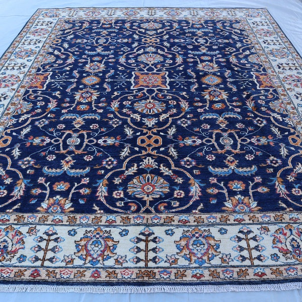 8x10 Navy Blue Rug - Etsy