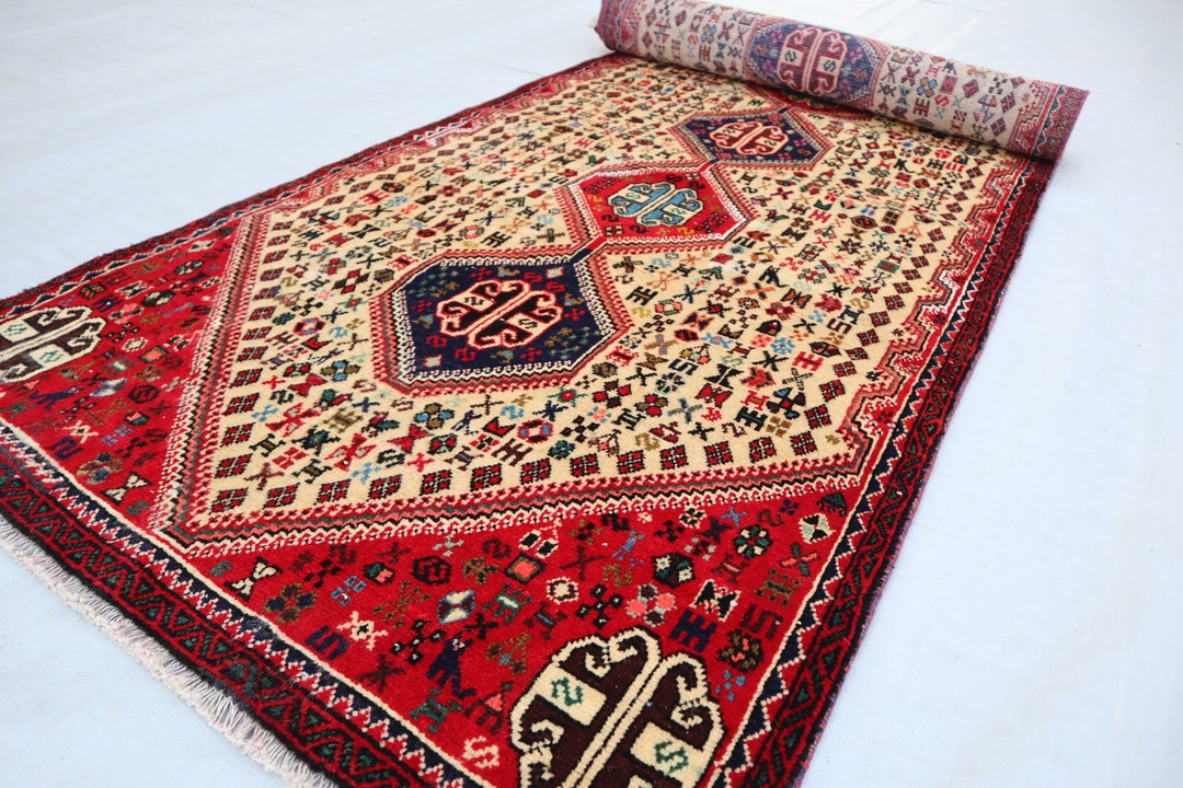 1960's Antique Caucasian Design Runner Rug 3x9/ Soft Pile Oriental ...
