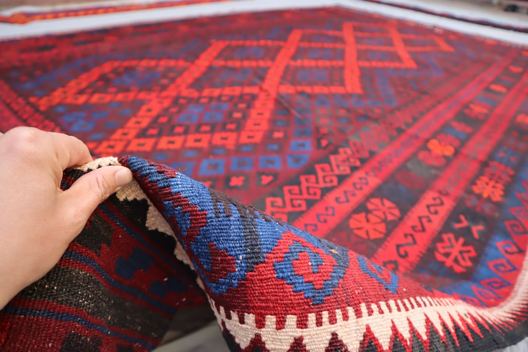 9x15 Extra Large Area Rug, Bokhara Vintage Flat Weave Kilim Rug ...