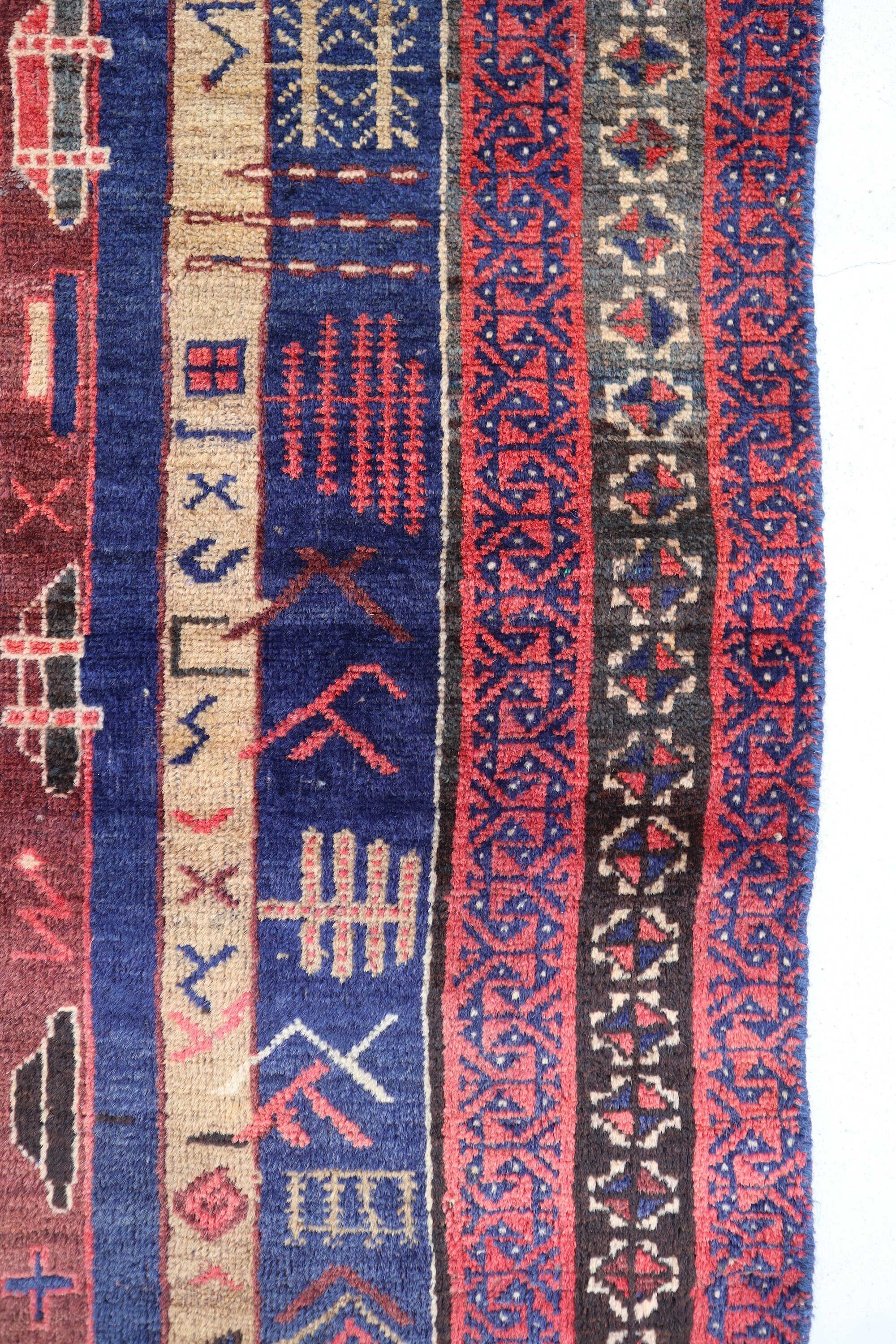 Antique Pictorial Rug 4.3x6.8- Antique Lover's Landscape Pattern Wall ...