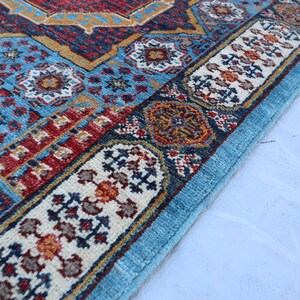 4x3 Gorgeous Turkish Mamluk Area Rug/ Afghan Handmade Plush Wool Rug ...