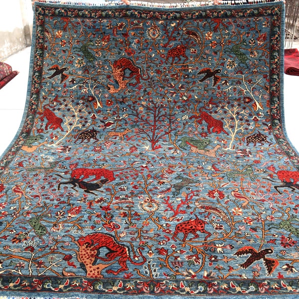 8x10 Navy Blue Rug - Etsy