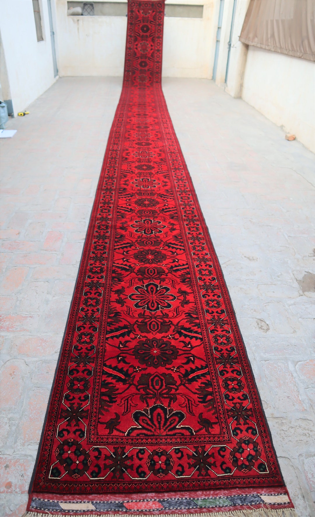 26 Ft Long Runners I Turkmen Oriental Hand Knotted Rug I 2'6x26'0 Ft ...