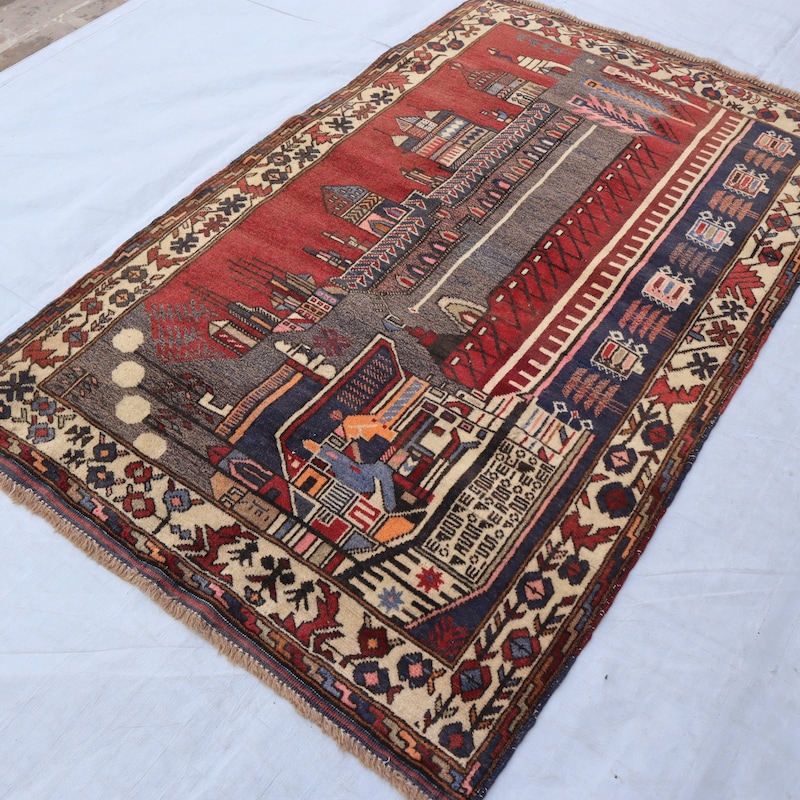 Pictorial Rug - Etsy