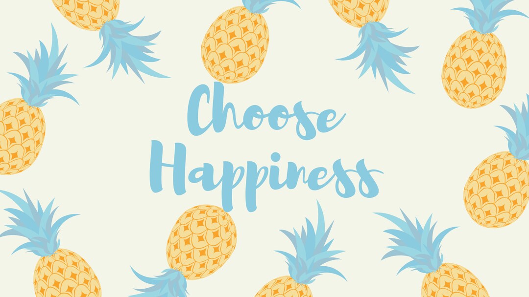 Pineapple Computer Wallpaper - Etsy