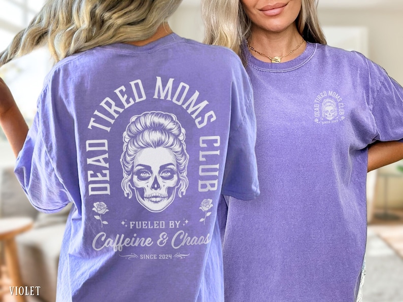 Custom Dead Tired Moms Club Tshirt, New Mom Shirt, Funny Mom Shirt ...
