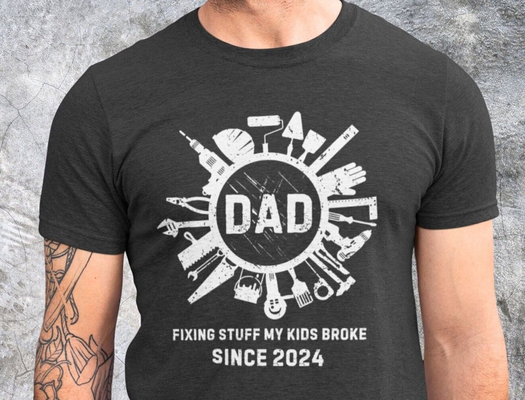 Personalized Funny Dad Shirt, Dad Tool Shirt, Custom Dad T-shirt, Dad ...