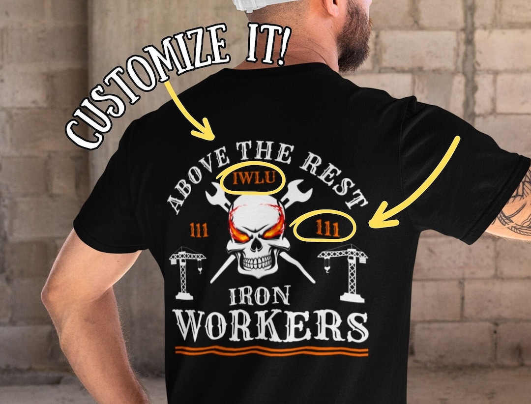 Iron Worker Shirt, Custom Iron Worker Shirt, Personalized Iron Worker ...