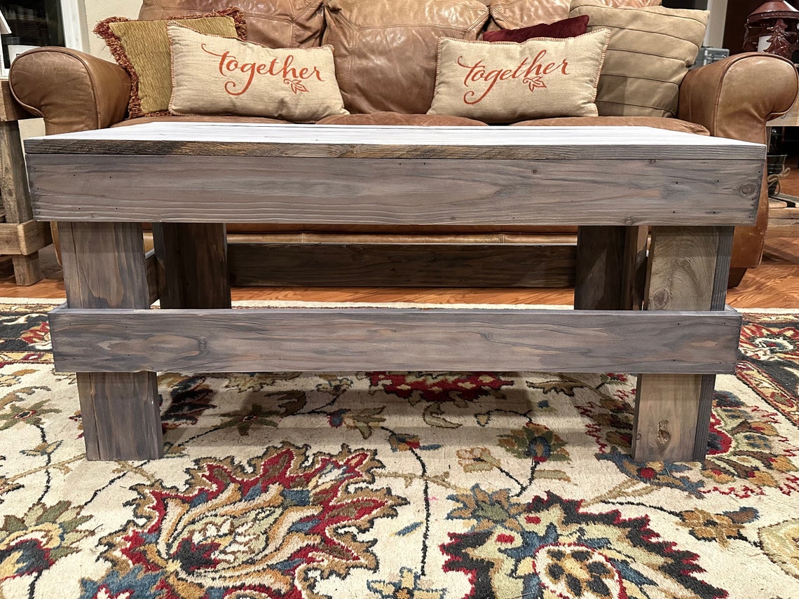 Rustic Barn Style Coffee Table - Etsy