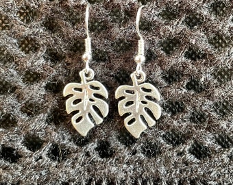 Monstera Leaf Earrings Tropical Leaf Earrings Summer Earrings Monstera ...
