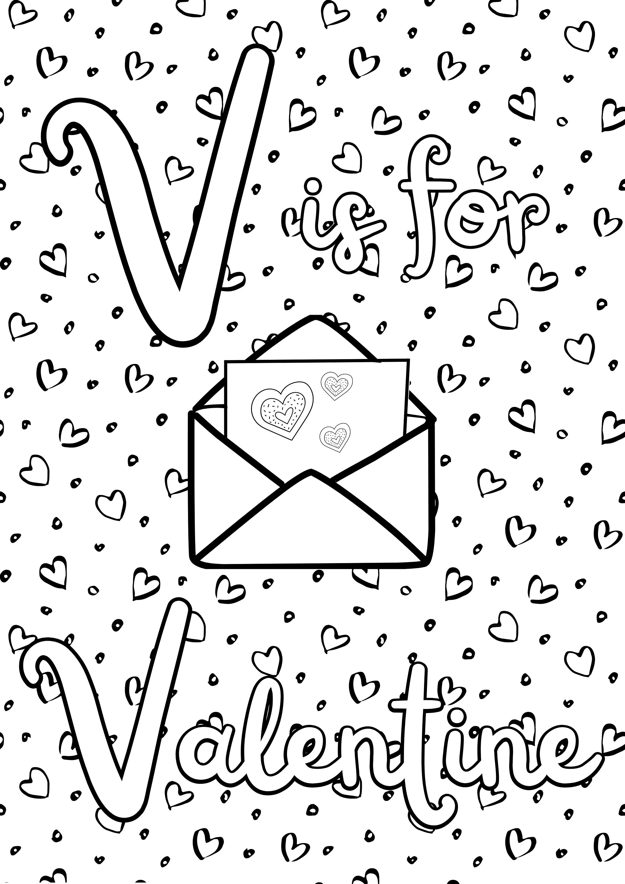 Valentine's Day Coloring Pages - Etsy