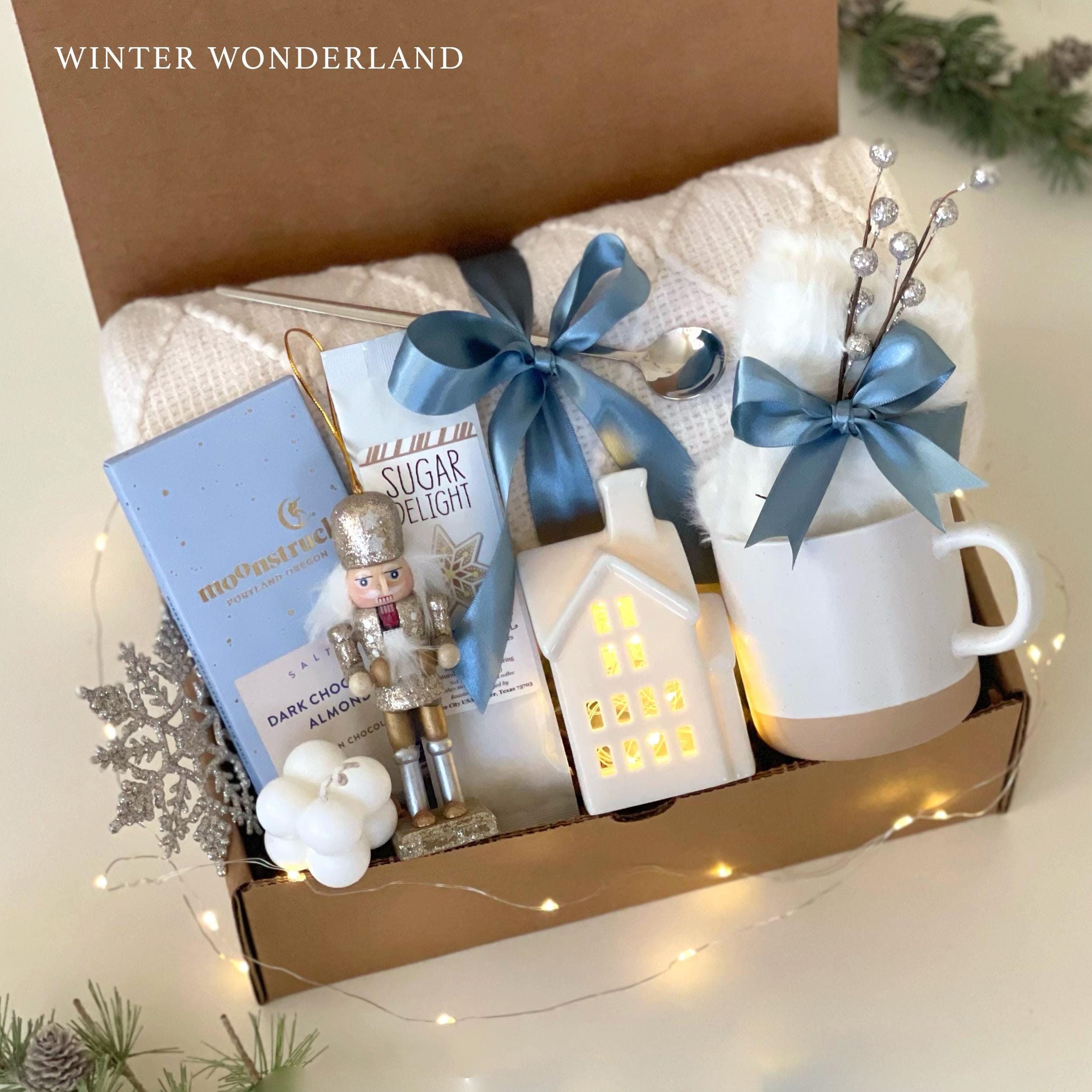 Gift Basket for Men, Winter Gift Box for Him, College Care Package for ...