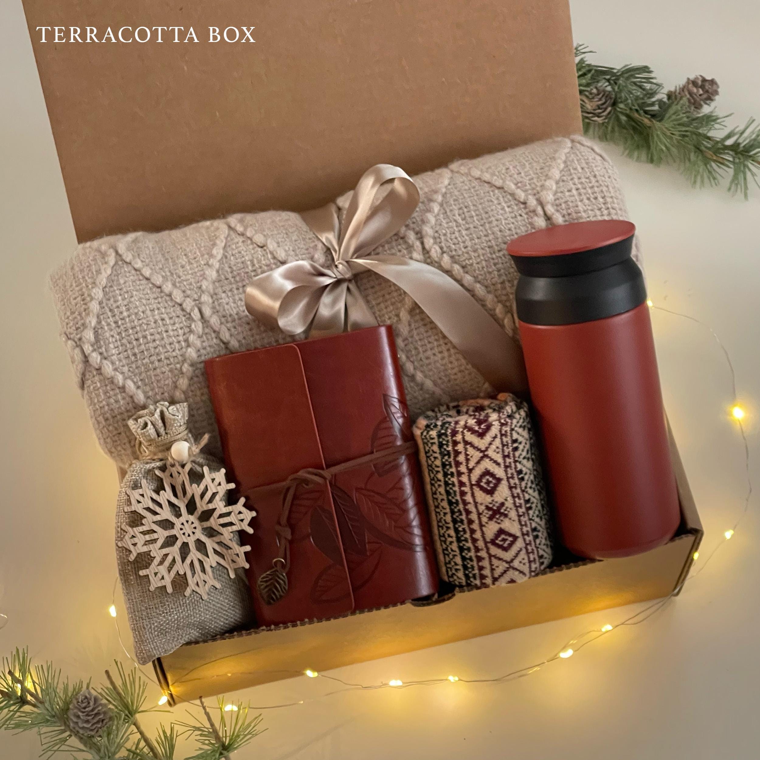 Gift Basket for Men, Winter Gift Box for Him, College Care Package for ...