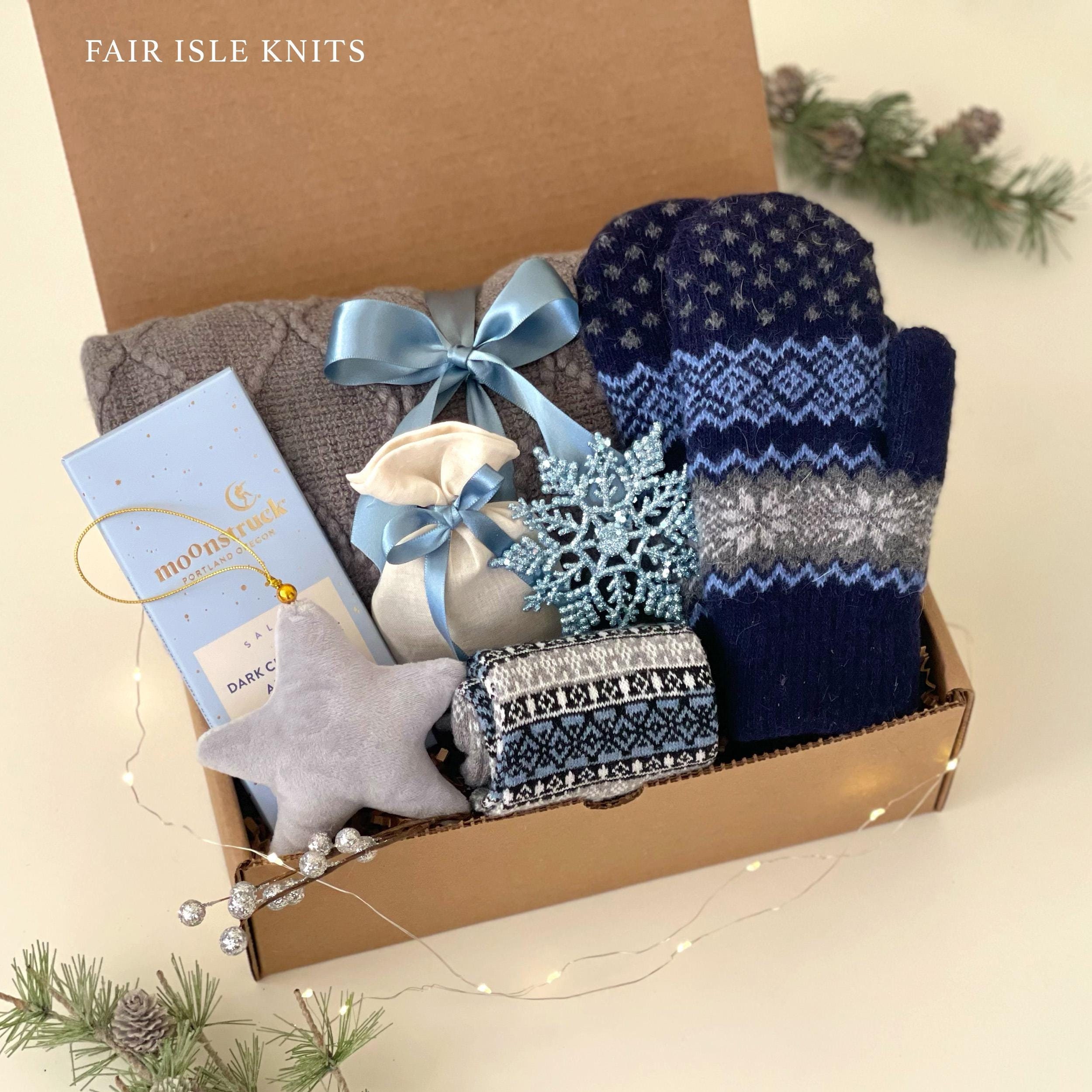 Gift Basket for Men, Winter Gift Box for Him, College Care Package for ...