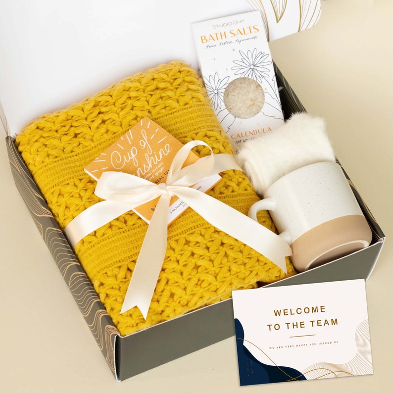 Welcome to the Team Gift Box - New Hire Gift Basket, New Hire Welcome ...