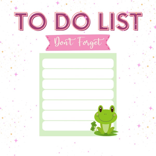 To Do List Printable - Etsy