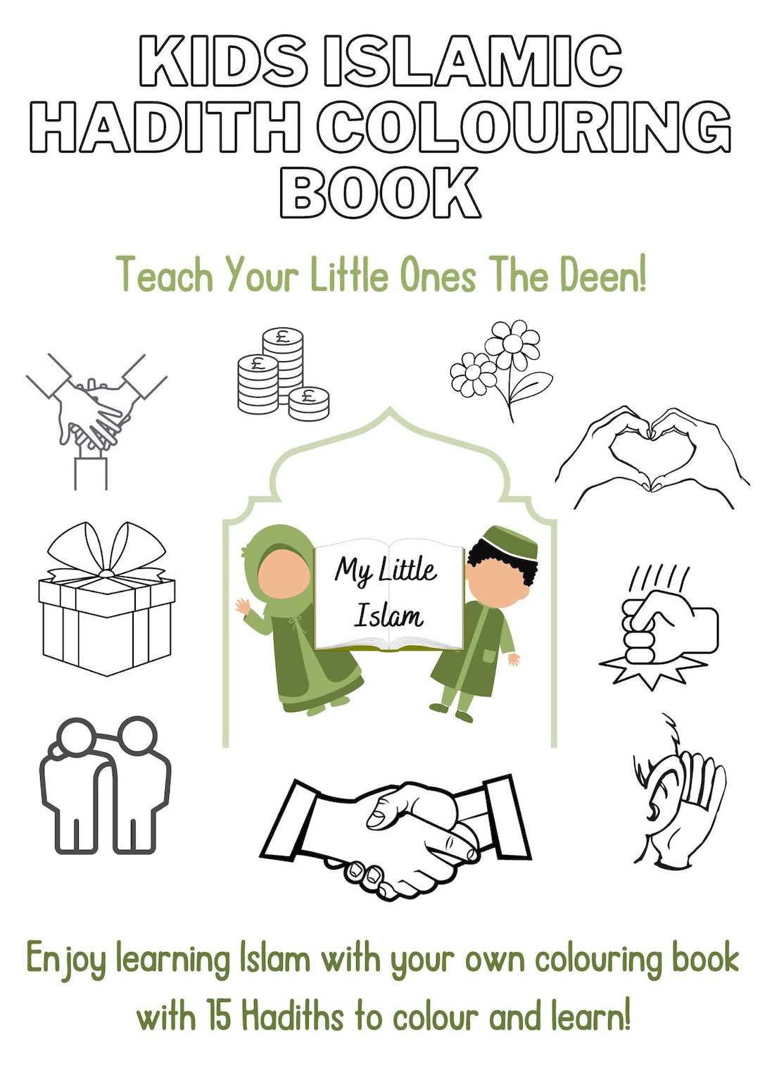 Kids Islamic Hadith Colouring Book Printable - Etsy