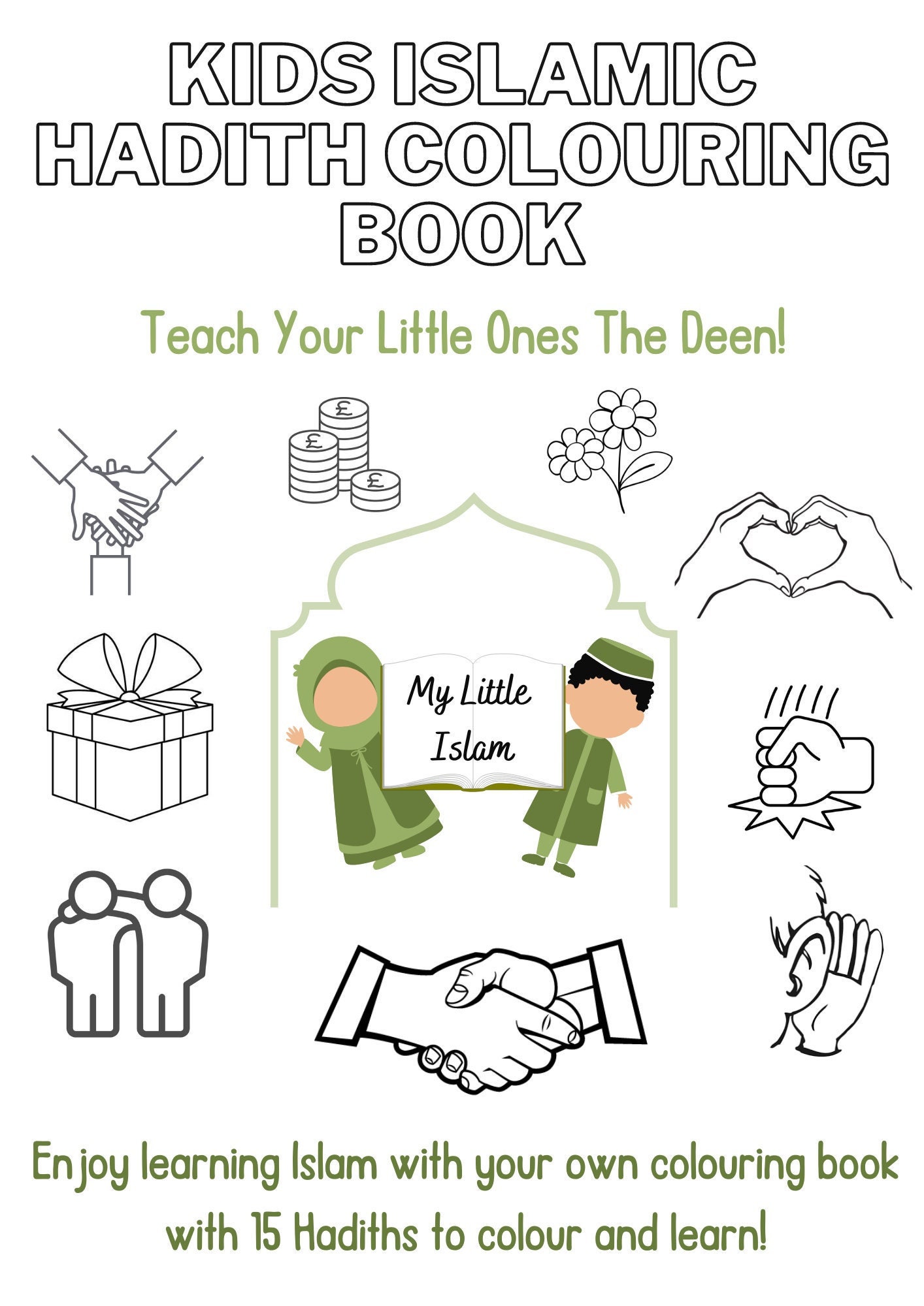 Kids Islamic Hadith Colouring Book Printable - Etsy