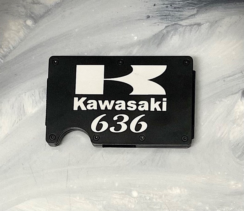 Slim Modernized Metal Wallet With Custom Engraved Images Personalized ...